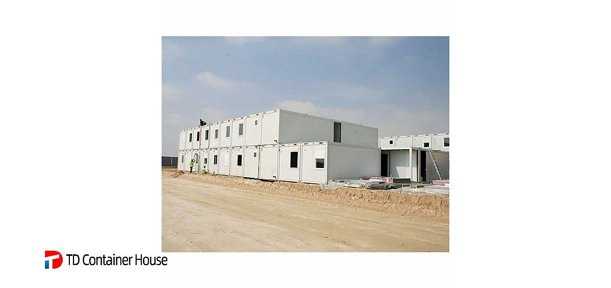 Feuerfestes Flatpack-Containerhaus als Unterkunft